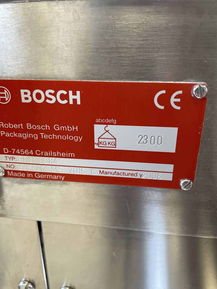 Bosch RRU 8084, HQL 2024; ALK Bosch Ampoules Filling Machine