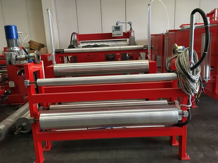 Mario crosta double powder scatter coating/lamination line, yoc: 2015 ...