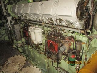 2 EMD 12-645-E7C used EMD Marine Propulsion diesel engine