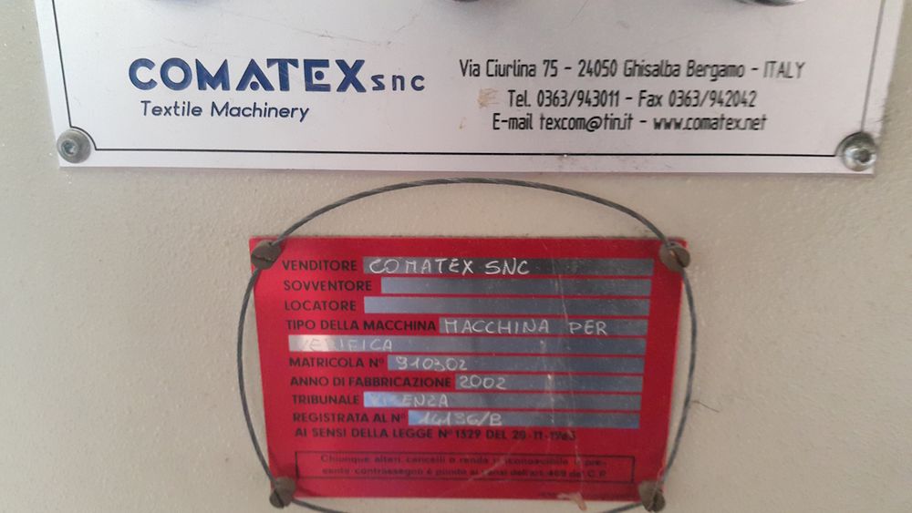 2 Comatex COMATEX INSPECTION MACHINE FOR HEAVY WOVEN FABRICS 2 SETS ...