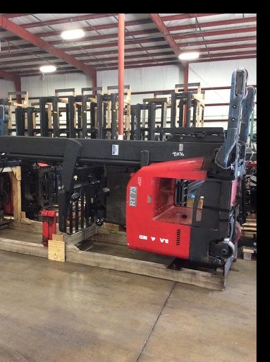 Raymond Forklifts 742R45TT Electric Stand Up Rider Reach Forklift 4500lb Raymond Forklifts 742R45TT Electric Stand Up Rider Reach Forklift 4500lb