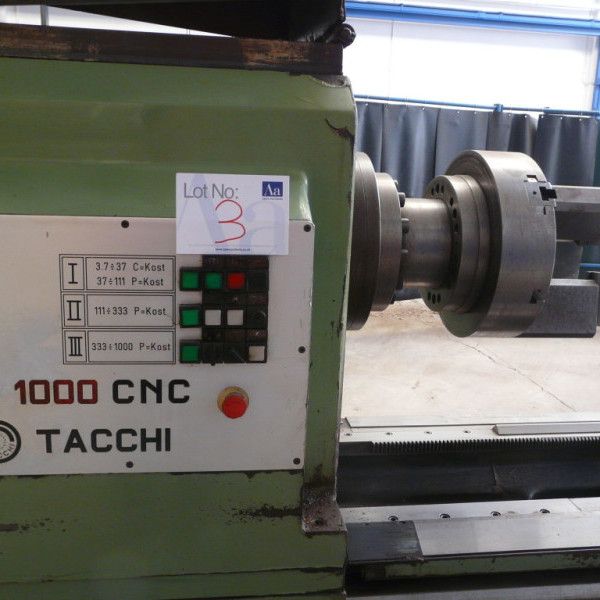 Tacchi Engine Lathe Variable Speed HD 1000 CNC