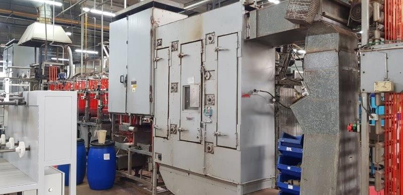 Mageba 8 ribbons dyeing machine in 400mm for ribbons and tapes gaz heated