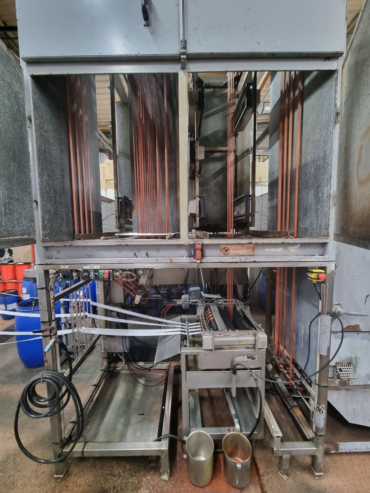 Mageba 8 ribbons dyeing machine in 400mm for ribbons and tapes gaz heated