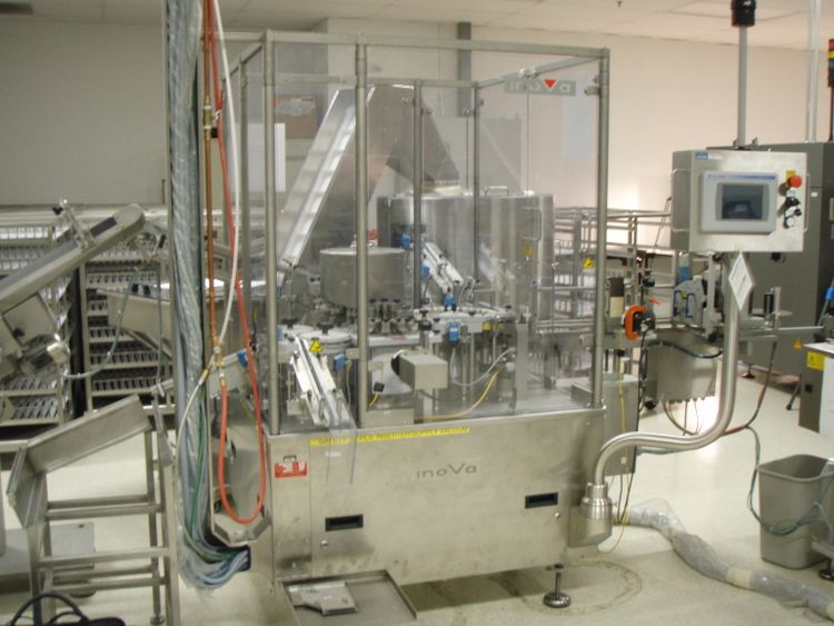Optima SV125 + EK321 + MEDISEAL CP3, Liquid Filling Line