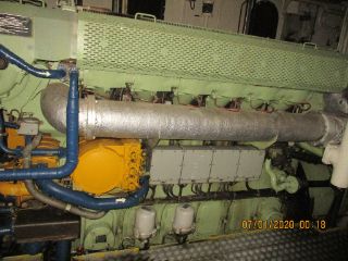 2 EMD 12-645-E7C used EMD Marine Propulsion diesel engine