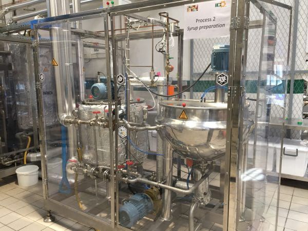 Complete depositing candy line