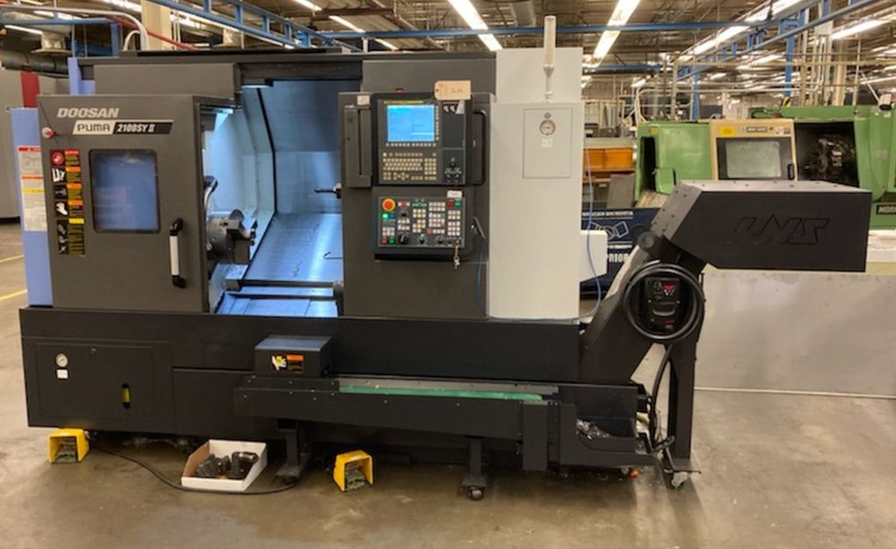 Doosan CNC Control 5,000 rpm Puma 2100SY II 4 Axis