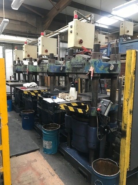 4 Bradley & Turton 120ton Upstroke Presses