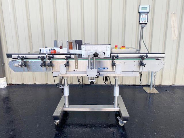 CVC CVC 300C, Inline Pressure Sensitive Wrap Around Labeler