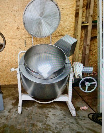 Double jacketed stainless steel cooker melting pot