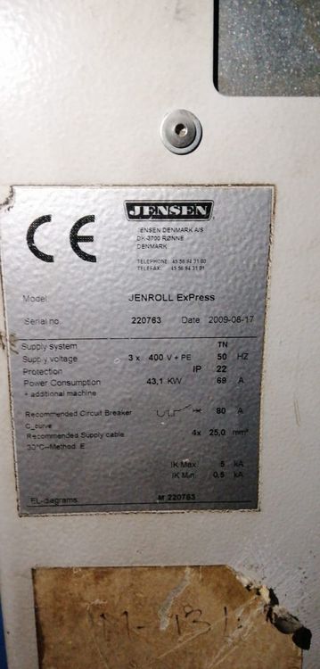 Jensen Flatwork Ironer JENROLL EXP 1200 Jensen Ironing Line