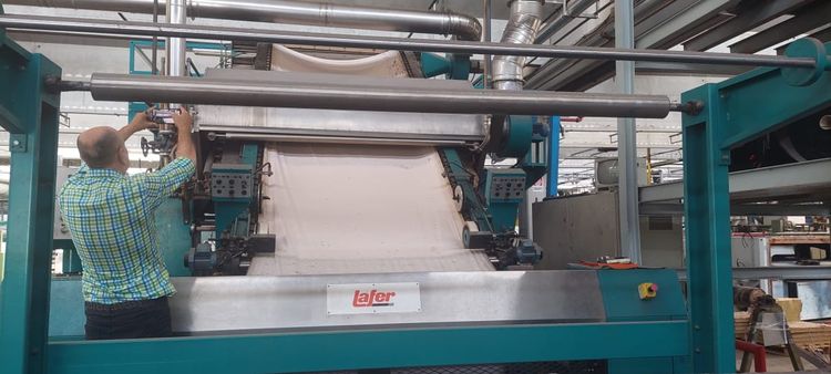 Lafer 200 Cm tandem double drums raising and tentering machine