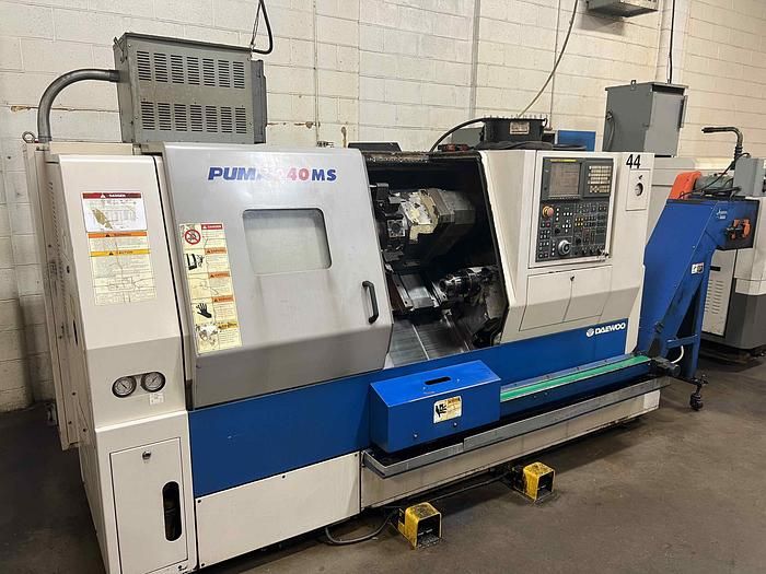 Daewoo FANUC 18i-TB 4500 RPM PUMA 240 MSB 4 Axis