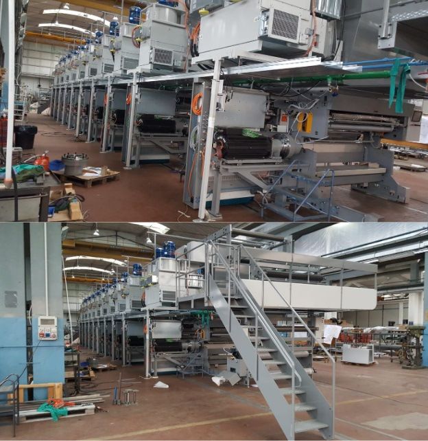 Cerutti R98X gravure printing press10 col. 1680 mm max