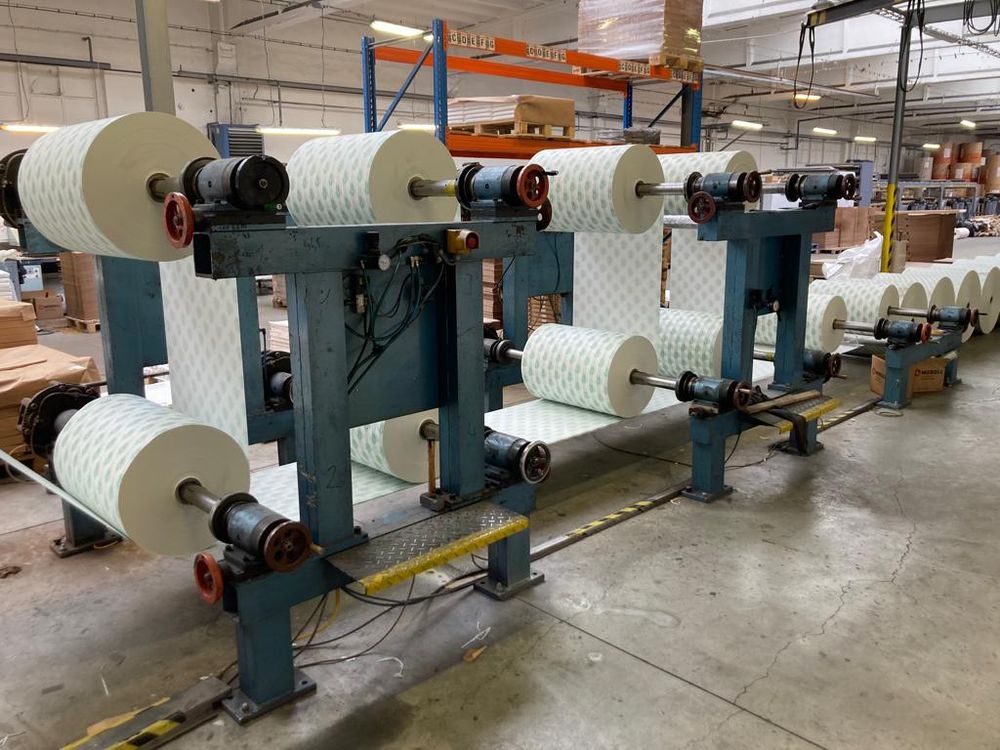 1.000 mm Sheeter mdl SOMA w/ 10 (ten) unwinds for paper from 18 gsm