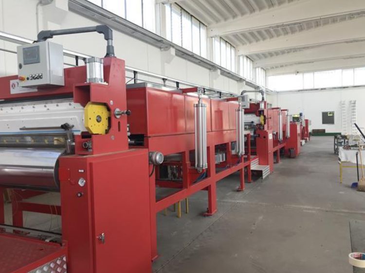 Mario crosta double powder scatter coating/lamination line, yoc: 2015 ...