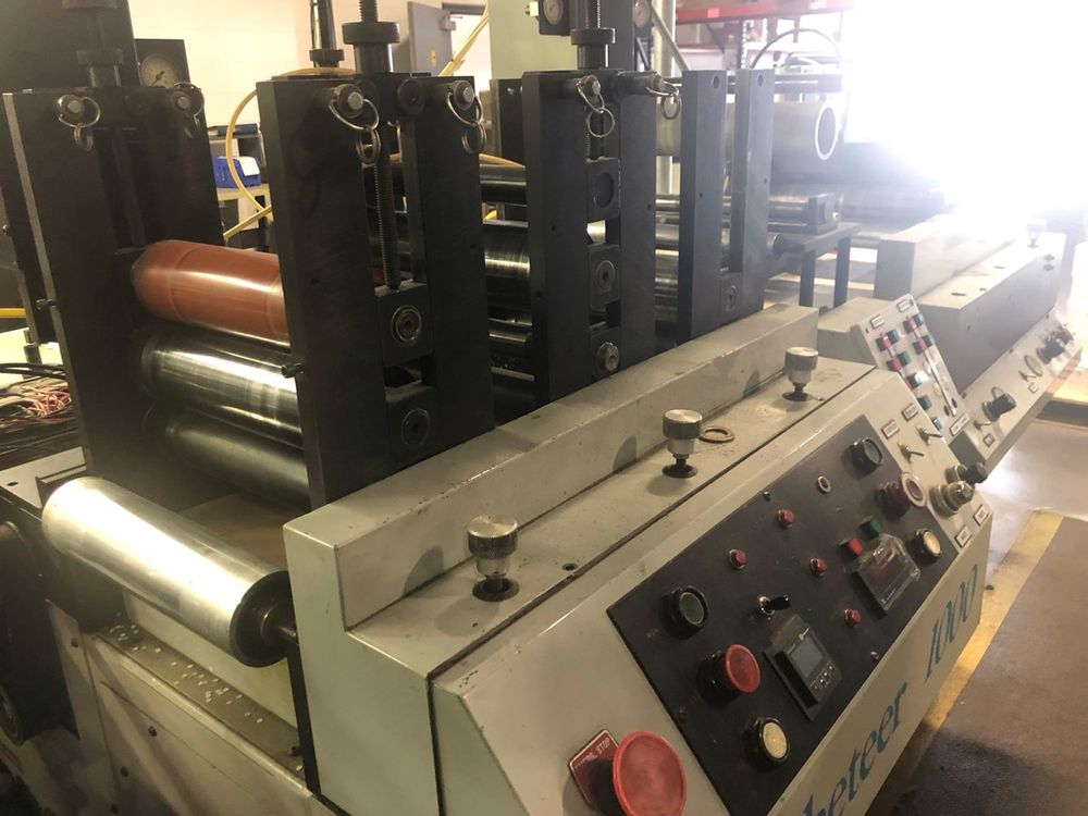 Propheteer 1000 8 station 10" wide flexographic press