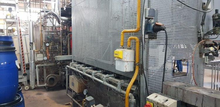 Mageba 8 ribbons dyeing machine in 400mm for ribbons and tapes gaz heated