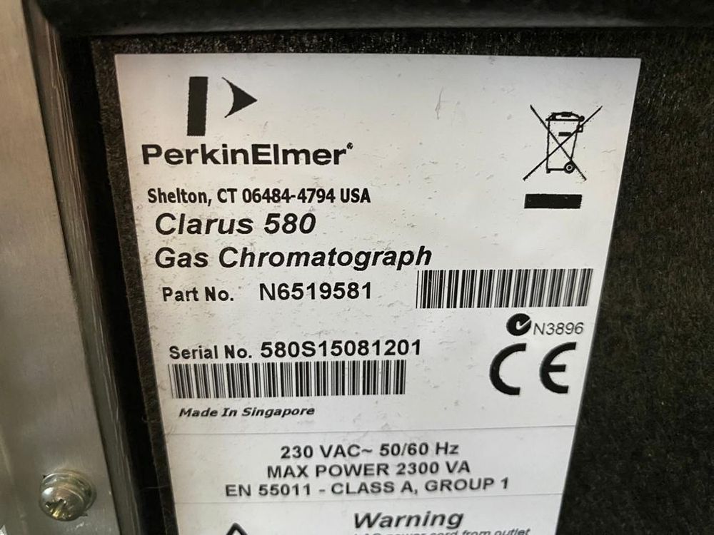 Perkin Elmer Clarus 580 GC Chromatograph with external compute