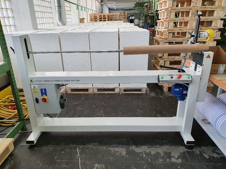 China 620 mm semi automatic core cutting sliter rewinder machine