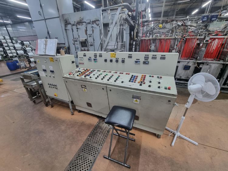 Mageba 8 ribbons dyeing machine in 400mm for ribbons and tapes gaz heated