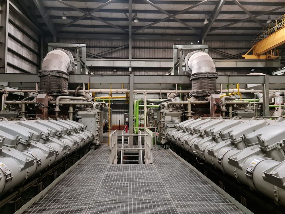 complete 57.9 MW diesel power plant