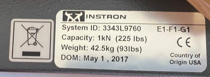 Instron 3343 3343 Single Column