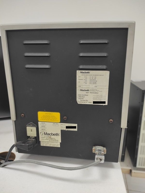 Macbeth color eye 3100 spectrophotometer