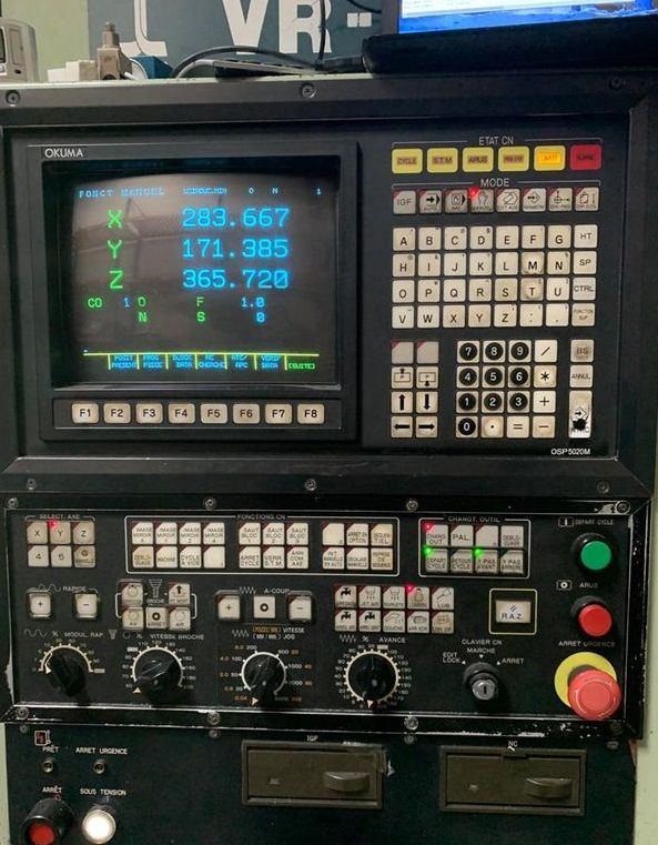 Okuma VR-40 machining center 3 Axis