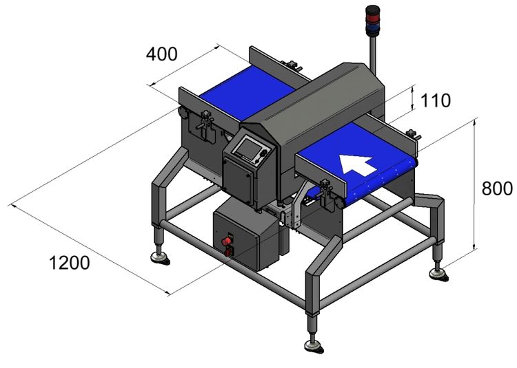 pulsotronic M-Pulse2 BD-HD Metal Detection, stop in case of metal detection