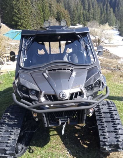 Can-Am ATV with tracks