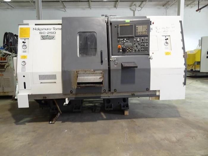 Nakamura Tome Fanuc 18i-TB Control 5000 rpm SC250 CNC LATHE W/SUB ...