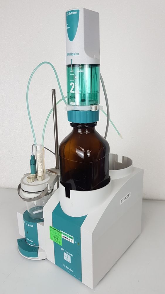Metrohm 901 Titrando w/ 803 Ti Stand, 800 Dosino Glassware, Electrode