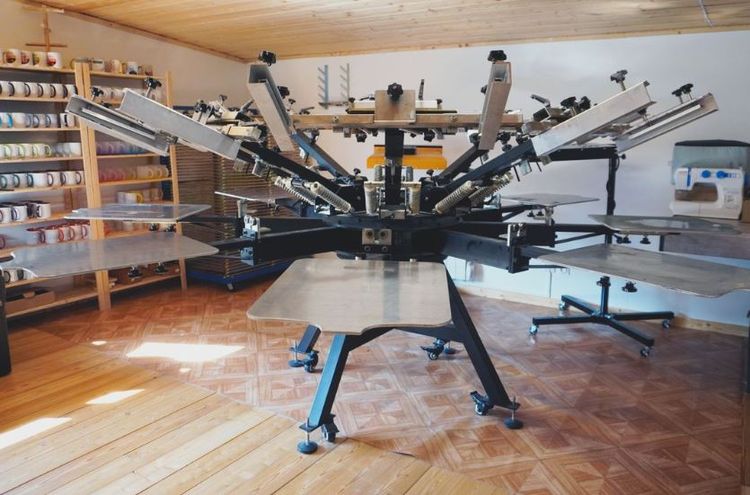 Screen Printing Carousel 8 colors