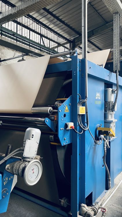 Mahlo, Monfongs 868 1900 working width Sanforize machine with Mahlo ...