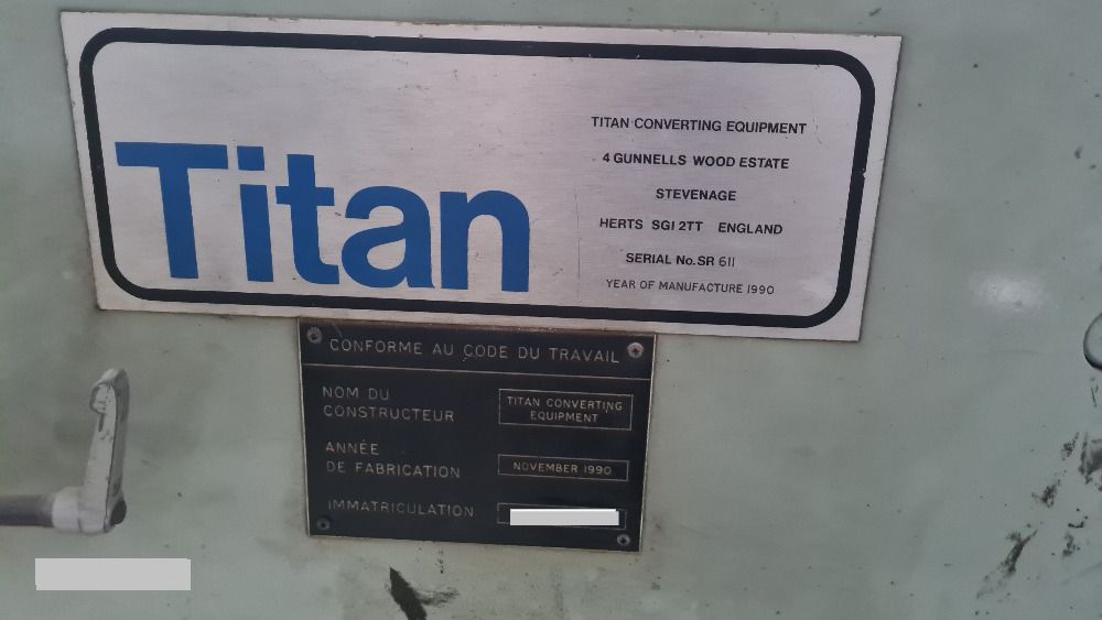 Titan 1600 mm max Slitter Rewinder up to 250 m/min