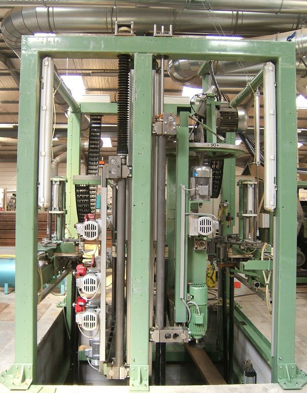 Wood frame machining center