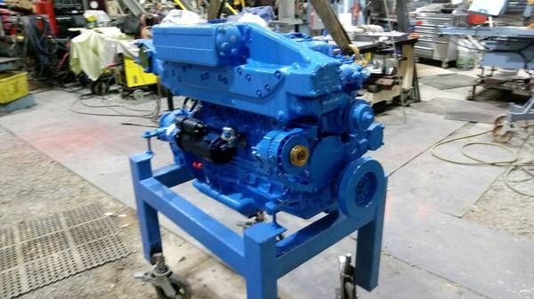 Perkins 6.3544 w 185HP w V-Drive 2.57:1 Diesel Marine Engine
