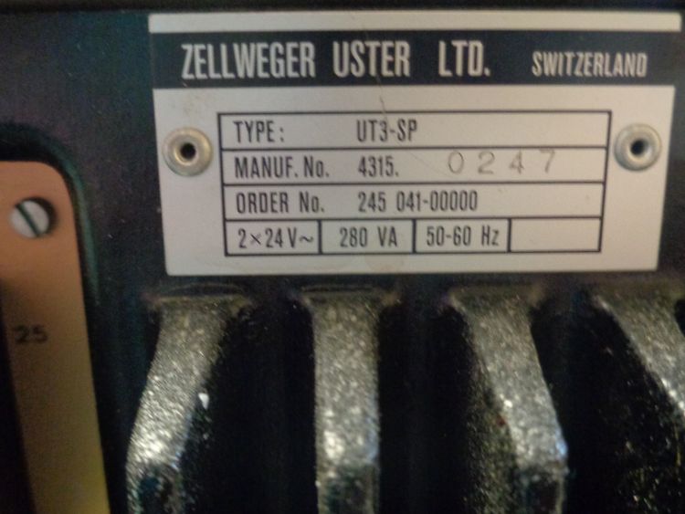 Uster UT 3-EC3 Yarn evenness tester