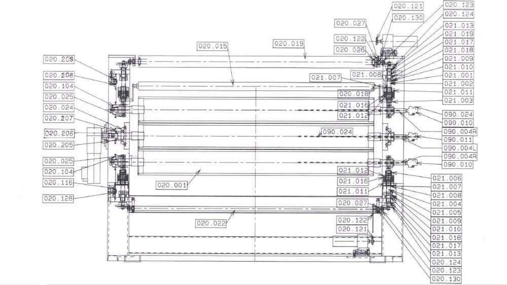 Schmid Flame lamination machine