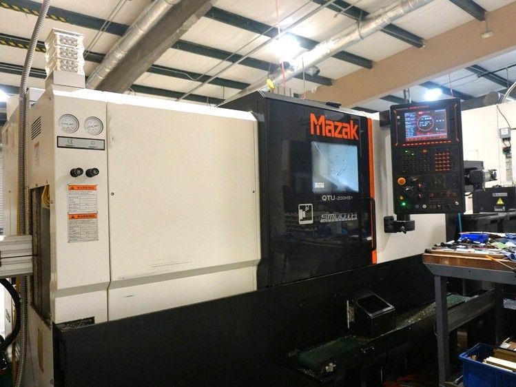 Mazak CNC (MAZATROL SMOOTH C) 6,000 RPM QTU 200MSY 4 Axis